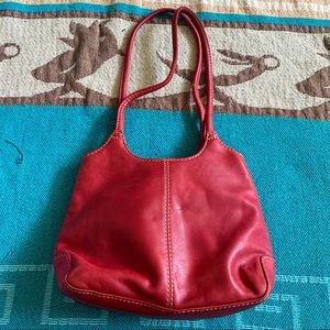 Fossil | Bags | Fossil Red Leather Pursebag | Poshmark